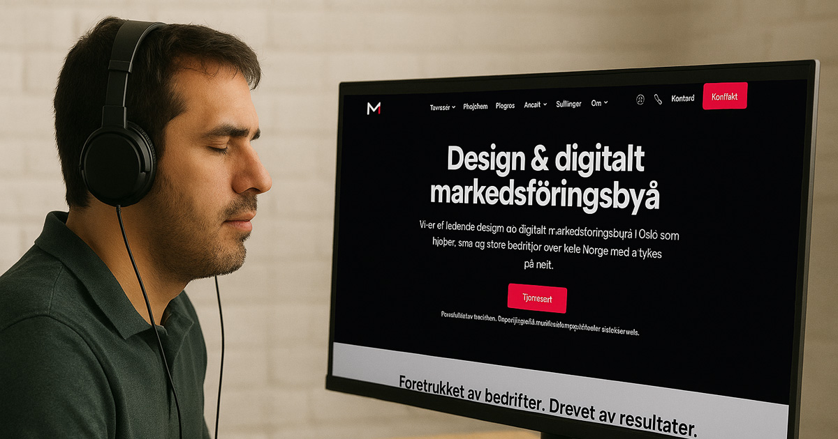 Tekst til tale: Guide til universell utforming | Mementor