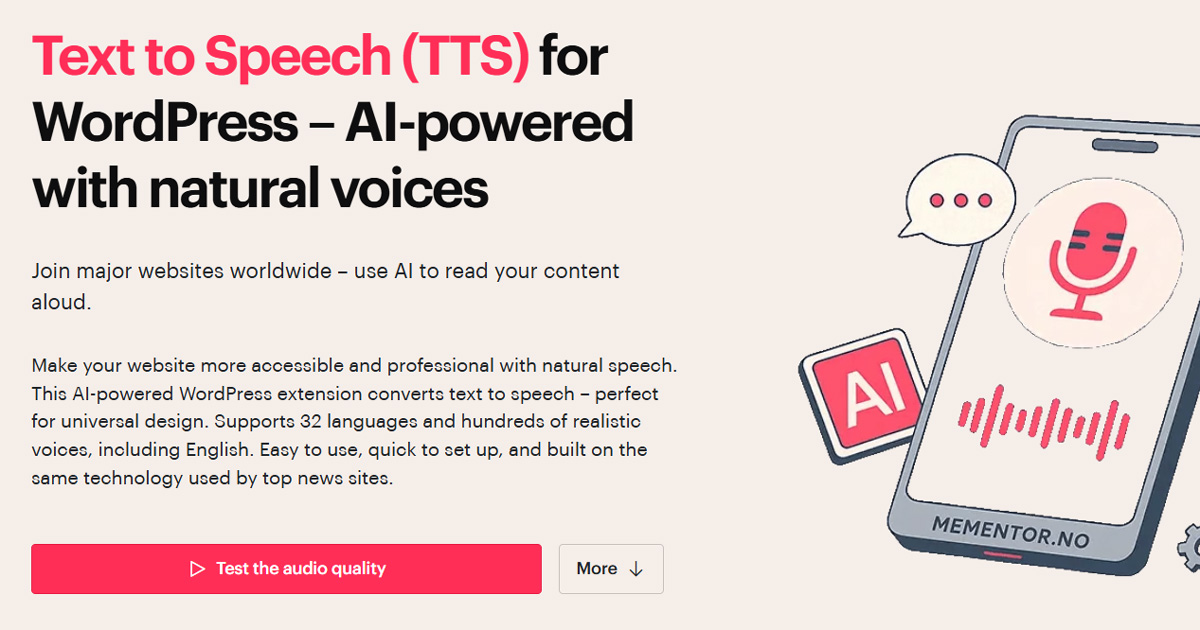Text to Speech WordPress Plugin - Make Your Content Accessible